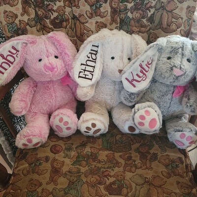 Personalized Bunny-custom Bunny-stuffed Bunny-personalized Gift-bunny ...