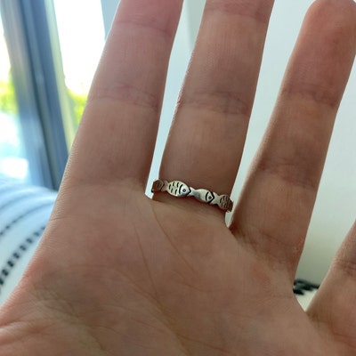 4mm Ichthys Fish Eternity Ring Christians Fish Symbol - Etsy