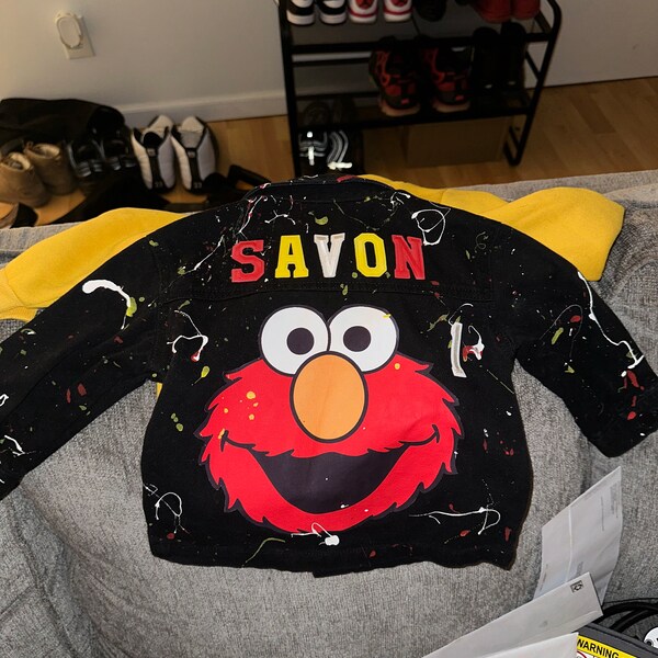 Elmo Sesame Street Jacket, Custom Elmo Jacket Elmo Matching Shirts ...