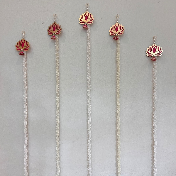 Fast Ship 2 Piece Handmade Rajasthani Strings Beaded Indian Wall ...