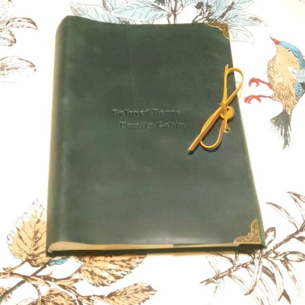 Personalized Leather Photo Album With Sleeves, Custom Anniversary Gift ...