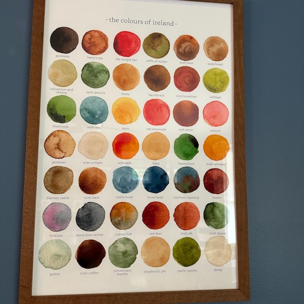 The Colours of Ireland - Watercolour Print - Etsy
