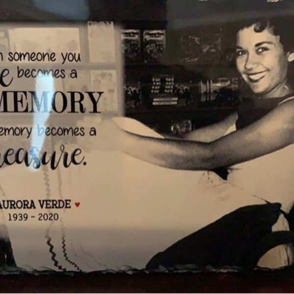 When Someone You Love Becomes a Memory, Memorial Plaque, in Loving ...