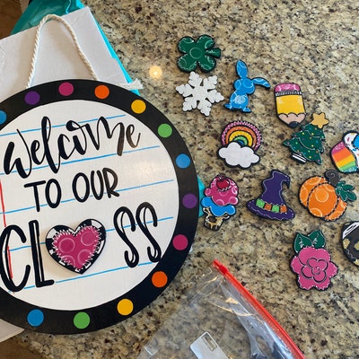 Welcome to Our Class Door Teacher Sign W/ Interchangeables - Etsy