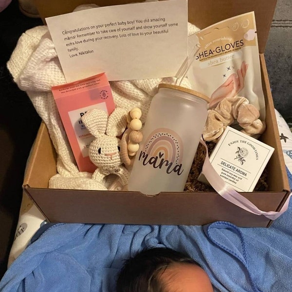 New Baby Gift Box, Congrats on Your New Baby, New Mama Succulent Gift ...
