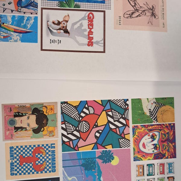 1980s Room Box Kit 80s Retro 200 Mini Books, Art, Posters, VHS Cover ...