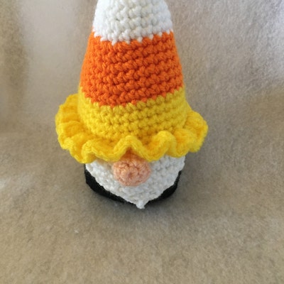 Crochet Pattern Autumn Gnomes, Candy Corn Gnome, Gnome With Leaves ...
