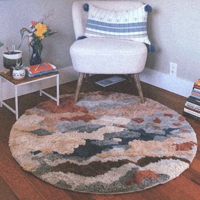 Fluffy Cartoon Rug modern Rug Abstract Rug Unique Rug - Etsy