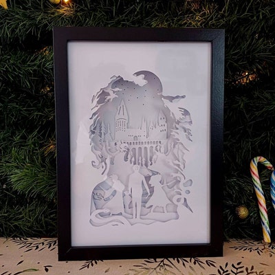 Handmade Witcher LED Light Box: Witcher World Scenes Gaming Room, Wall ...