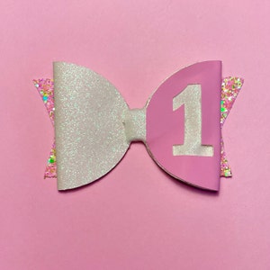 Birthday Bow Template SVG, Age Number Bow SVG, 1st 2nd 3rd PDF, Hair ...