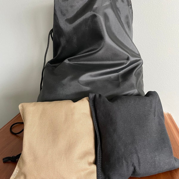 Cornhole Cinch Drawstring Backpack Bag Black - Etsy