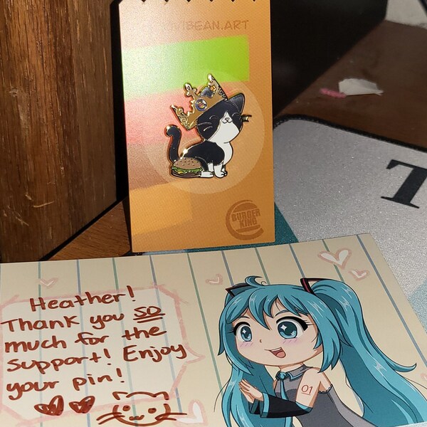 Fast Food Cat Hard Enamel Pin | Burger - Etsy