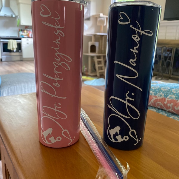 Personalized Cup for Veterinarian Vet Tech Gift Insulated Tumbler ...