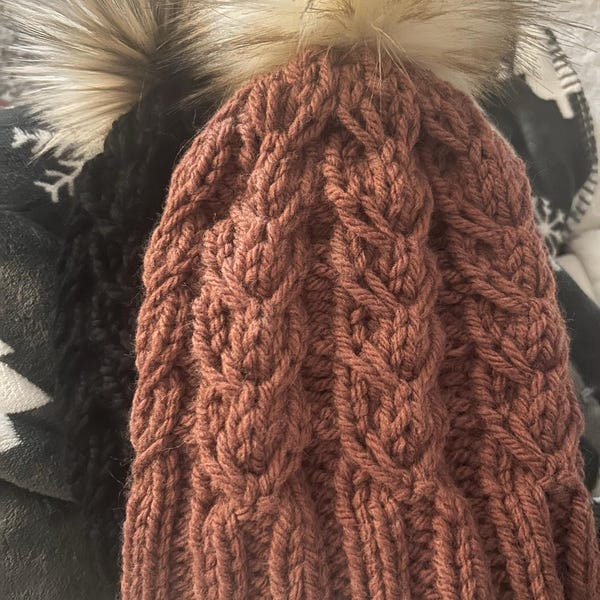 Stick or Twist Beanie Pattern Knit a Simple Ribbed Beanie or Decorative ...