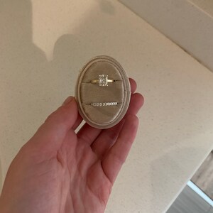 OVAL RING Box, Velvetringbox - Etsy