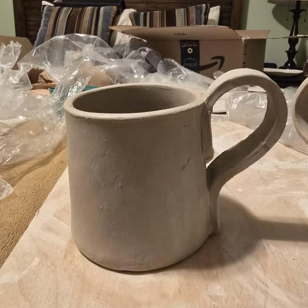Tapered Mug Template, Printable Pottery Mug Form, Ceramic Cup Template ...