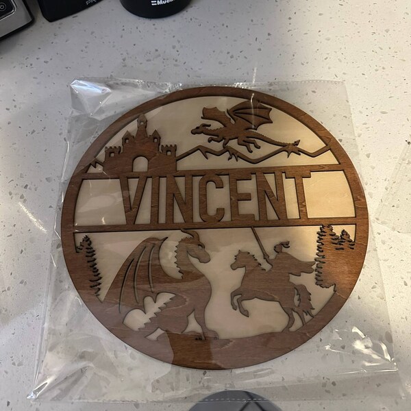 Personalized Wooden Name Sign computer - Etsy