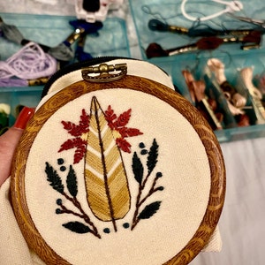 Pagan Art Hand Embroidery Pattern PDF With Laurels and Moon - Etsy