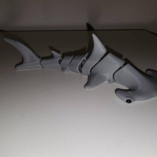 3D Printed Hammerhead Shark Fidget Toy - Etsy