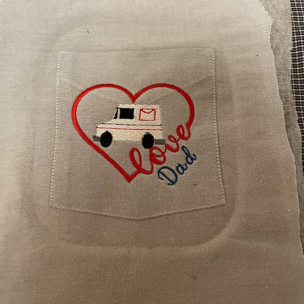 Mail Delivery Truck Boy Mini Fill Stitch Machine Embroidery Design File ...