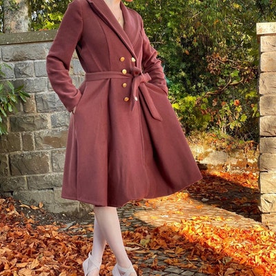 PDF Coat Pattern Woman, Trench Coat Sewing Pattern, Wool Coat Pattern ...