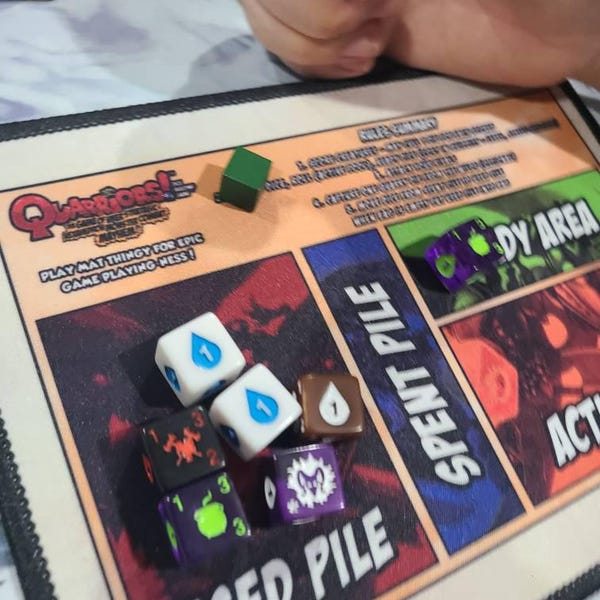 Grey Dungeon Tile Play Mat W/ 1" Grid / Gripmat Perfect for D&D ...