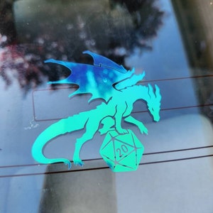 D20 Dragon Decal Vinyl Decal, Bumper Sticker for Cars, Laptops - Etsy