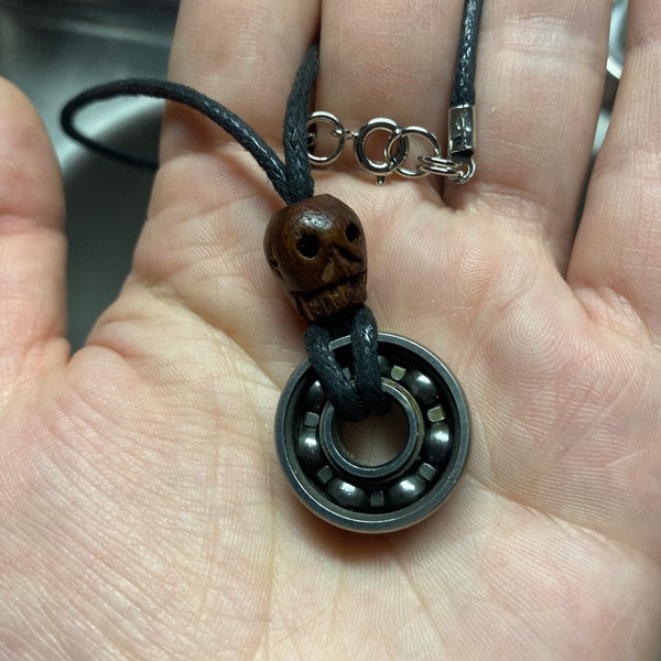 Recycled Skate Bearing Necklace - Etsy