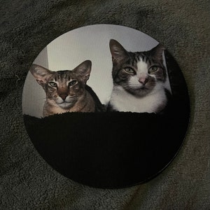 Custom Photo Round Mousepad Personalized Mouse Pad Photo Printed on ...