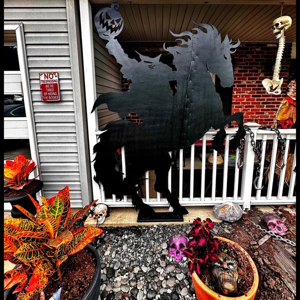 8ft Headless Horseman Template When Made. Printable Trace and Cut ...