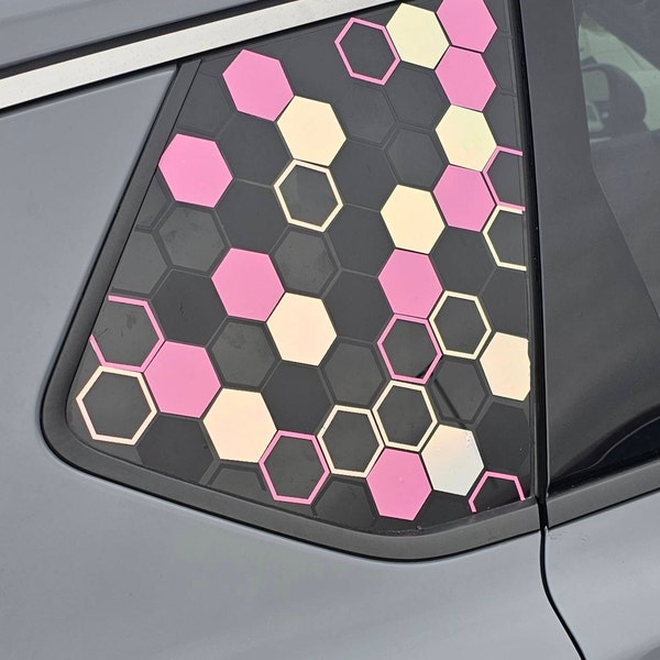 Hexagon / Honeycomb JDM Car Decal Sticker 2 Inch / Hex Side Vehicle ...
