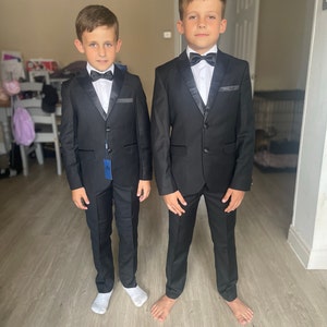 Boys Satin Look Ivory Christening Suits With Matching Jacket - Etsy