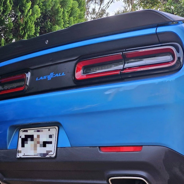 Blank / Debadged Dodge Challenger Tail Light Divider Decal - Last Call ...