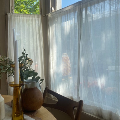 Cotton Muslin Blind Flat Curtain Egyptian Cotton Max Length - Etsy