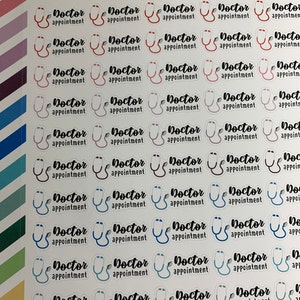 Doctor Appointment Icon Planner Stickers Doctor Stickers Plum Paper ...