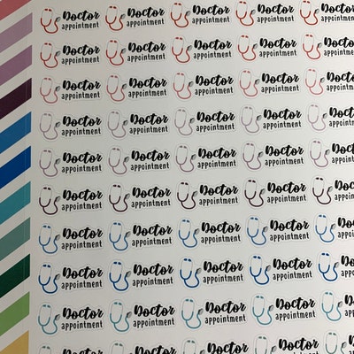 Doctor Appointment Icon Planner Stickers Doctor Stickers Plum Paper ...