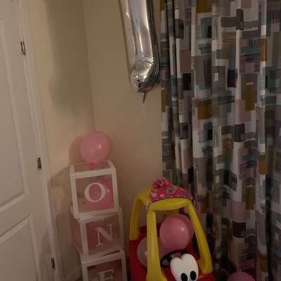 One Box, 1st Birthday Decoration , White Clear One Balloon Boxes ,first ...