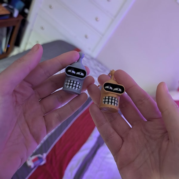 Futurama Bender Zoidberg Keychain - Etsy