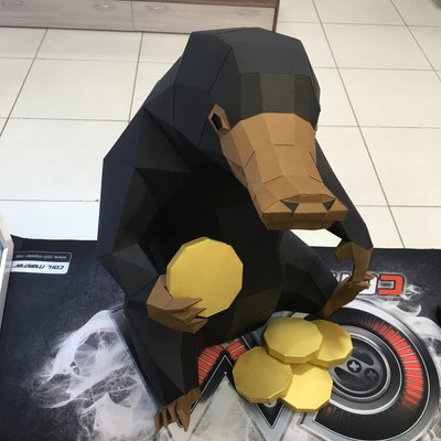 Niffler Paper Craft, Digital Template, Origami, PDF Download DIY, Low ...