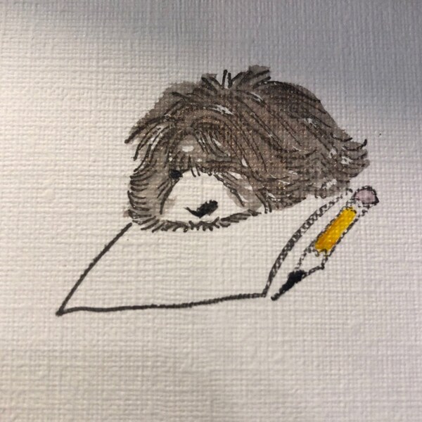 Guinea Pig Writing A Letter Rubber Stamp E8501 Wood Mounted - Etsy