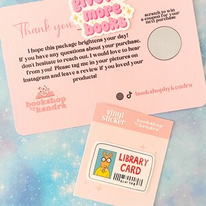 DW Library Card Bookmark Holographic Magnetic Bookmark Book Club ...