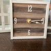 Minimalist Wood Desk Clock Rustic Shelf Clock With Numbers - Etsy