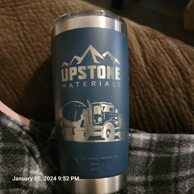 YETI, Personalized 20 Oz YETI, Custom Stainless Steel YETI, Custom Logo ...