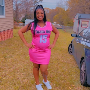 Custom Name Number Jersey Dress, Women Basketball Jersey Dress, Ladies ...
