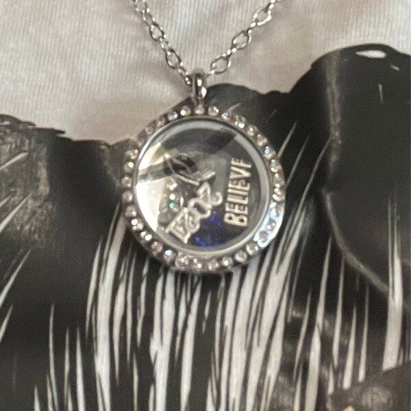 Graduation Floating Charm Locket Necklace, Medium Circle Locket, Class ...