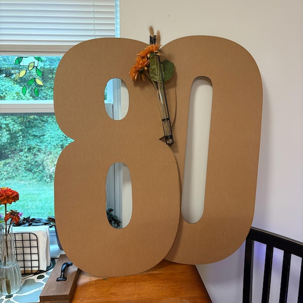 Large Cardboard Numbers | Large Cardboard Letters | Flat Cardboard ...