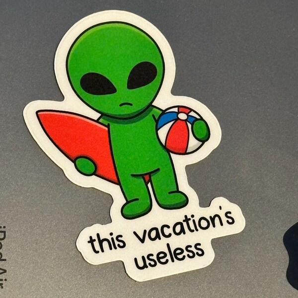 Kona Blue Laptop Sticker | UFO UAP Sticker | Waterproof Vinyl Sticker ...