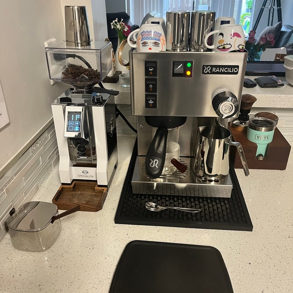 Walnut Wood Striped WDT Tool With Stand, Food Contact Compliance ...