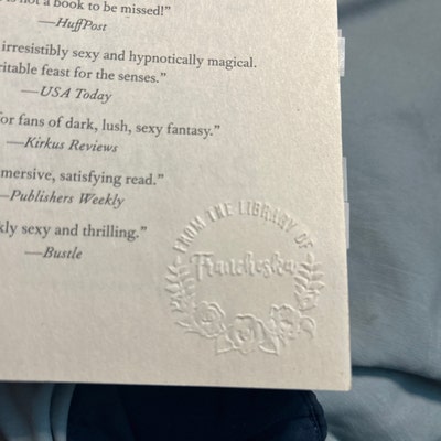 Library Book Embosser Custom Initials Monogram Ex Libris This Book ...