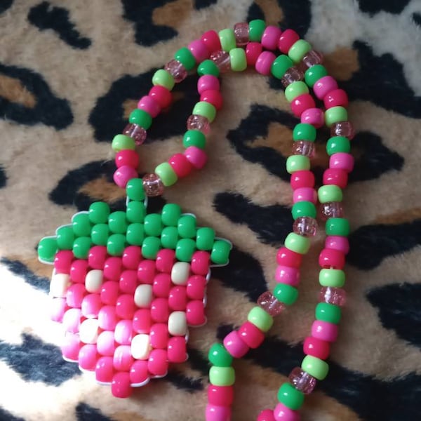 Kandi Strawberry Necklace - Etsy